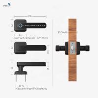 China WiFi App Smart Door Electronic Lock with Fingerprint Handle Waterproof Tuya TT Lock for sale