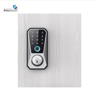 China Secure Wood Door Fingerprint Lock with Numeric Keyboard and Fingerprint Recognition for sale