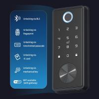China POLYMATH TT App Cylinder Smart Front Door Lock for Wood Door Code APP Fingerprint Unlock Method for sale