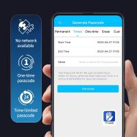 China POLYMATH TT App Cylinder Smart Front Door Lock for Wood Door Code APP Fingerprint Unlock Method for sale