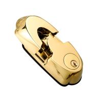 China Wood Door High Security Gold Color Waterproof Sliding Smart Fingerprint Door Lock 42.1 * 35.6 * 51.5 cm for sale