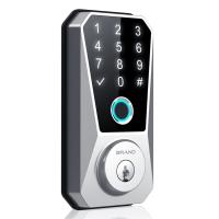 China Zinc Alloy Newest USB Recharge Biochemical Fingerprint Password Gate Smart Door Lock for sale