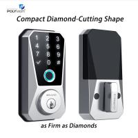 China Zinc Alloy Newest USB Recharge Biochemical Fingerprint Password Gate Smart Door Lock for sale