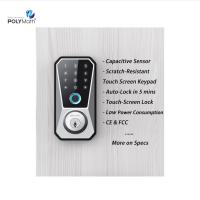 China Black Gray Color Fingerprint Door Lock Hotel Convenience Work Temperature -25-60 for sale