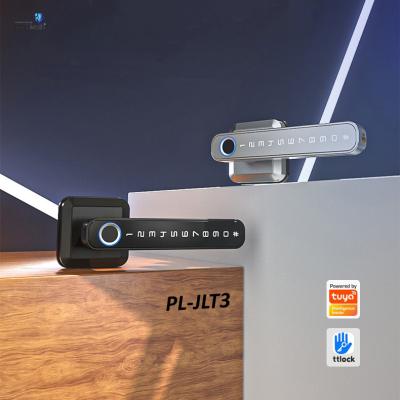 China Type-C Power Supply High Security Fingerprint Wifi Ttlock Tuya Door Lock for Wood Door for sale