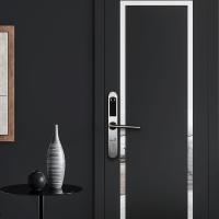 China Smart and Secure Waterproof Digital Biometric Handle Fingerprint Door Lock with Alarm for sale