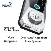 China Customizable Zinc Alloy Smart Lock Competitive for Wifi Enabled Fingerprint Door Lock for sale