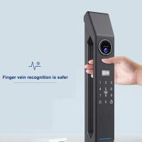 China Cloud Data Storage Keyless Entry Smart Door Lock for Wooden and Stainless Steel Doors for sale