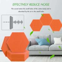 China Soundproof High Density Pet Hexagon Polyester Fiber Felt Acoustic Panels Style Hexagon for sale
