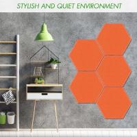 China Soundproof High Density Pet Hexagon Polyester Fiber Felt Acoustic Panels Style Hexagon for sale