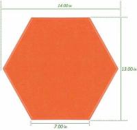 China Soundproof High Density Pet Hexagon Polyester Fiber Felt Acoustic Panels Style Hexagon for sale