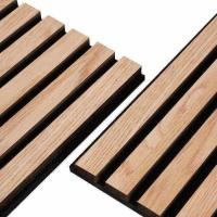 China Custom Wood Slat Acoustic Panels 100% Polyester Fiber for Wall and Ceiling Insulation for sale