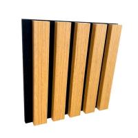 China Anti Sound Absorption Modern Wood Slat Polyester Fiber Wall Panel for Acoustic Proofing for sale