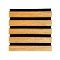 China Reduce Noise with Modern Polyester Fiber Fireproofing Sound-Absorbing Ceiling Wood Slats Wall Acoustic Panels for sale