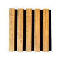 China Reduce Noise with Modern Polyester Fiber Fireproofing Sound-Absorbing Ceiling Wood Slats Wall Acoustic Panels for sale