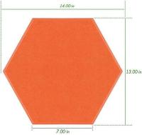 China Hexagon Pet Felt Sound Proof Wall Panels for Sound Insulation Grade Acoustic Panels for sale