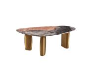 China T1031 Luxury Irregular Marble Coffee Table Modern Furniture Suitable for Office and Lobby for sale