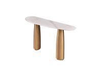 China T1030 Luxury Oval Marble Console Table for sale