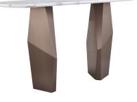 China T1055 Bronze Base Oval Marble Console Table Console Table Modern Hallway Furniture for sale