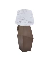 China T1055 Bronze Base Oval Marble Console Table Console Table Modern Hallway Furniture for sale