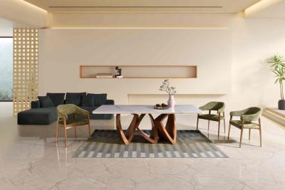 China T1033 Unique Intertwined Base Marble Dining Table for sale