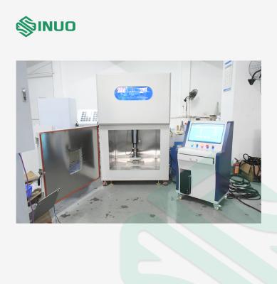 China SAE J2464 Lithium Battery Crush and Nail Penetration Test Chamber 300kN 83mm/s for sale