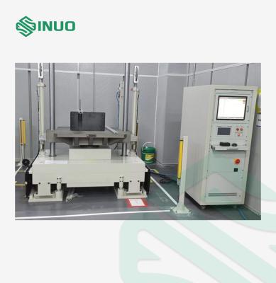 China Hydraulic Lift Impact Shock Testing Machine 15-350 G Half-sine Peak Acceleration 300kg Load EV Test System for sale