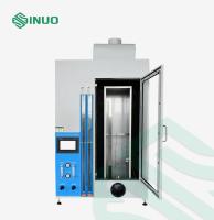 China IEC 60332 Single Insulated Cable Vertical Flammability Chamber 300×450×1200mm with 1kW Pre-Mixed Flame Testing for sale