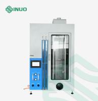 China IEC 60332 Single Insulated Cable Vertical Flammability Chamber 300×450×1200mm with 1kW Pre-Mixed Flame Testing for sale
