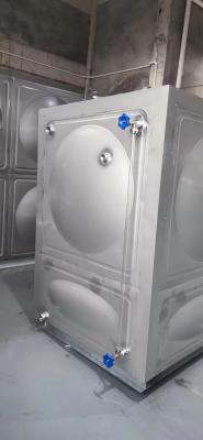 China Customized 10000 Liter Stainless Steel Sectional Water Storage Tank 304 1.0mm for sale