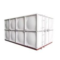 China Sectional FRP GRP SMC Water Tank 10000 Liter Modular Fiberglass Rainwater Storage Tank for sale