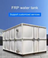 China Sectional FRP GRP SMC Water Tank 10000 Liter Modular Fiberglass Rainwater Storage Tank for sale