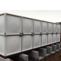China 100000 Liter GRP FRP SMC Sectional Water Storage Tank Fiberglass Panel Tank 6-22mm for sale