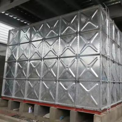 China Hot Dipped Galvanized Pressed Steel Modular Water Tank 1m x 1m Panel 5mm Thickness for sale
