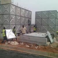 China Hot Dipped Galvanized Pressed Steel Modular Water Tank 1m x 1m Panel 5mm Thickness for sale