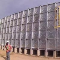 China Hot Dipped Galvanized Pressed Steel Modular Water Tank 1m x 1m Panel 5mm Thickness for sale