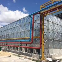 China Hot Dipped Galvanized Pressed Steel Modular Water Tank 1m x 1m Panel 5mm Thickness for sale