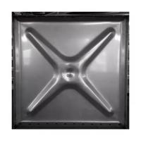 China Hot Dipped Galvanized Sectional Water Tank 1m x 1m Panel Modular Elevated Steel Reservoir for sale