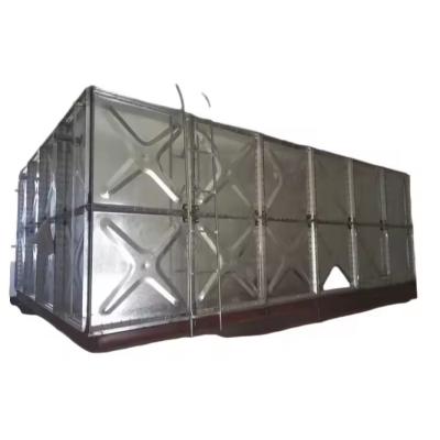 China Hot Dipped Galvanized Sectional Water Tank 1m x 1m Panel Modular Elevated Steel Reservoir for sale