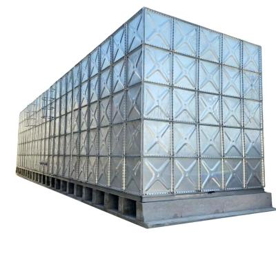 China Modular Sectional Hot Dipped Galvanized Steel Water Storage Tank 1-500 CBM for sale