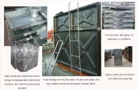China Hot Dipped Galvanized Steel Sectional Water Tank 1-500 CBM Rainwater Storage for sale
