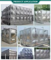 China 304 Stainless Steel Sectional Water Tank 1.0mm Panel Custom Volume for Drinking Water Storage for sale