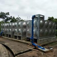 China Custom Square Stainless Steel Water Storage Tank 10000 Litres 304 Grade for sale
