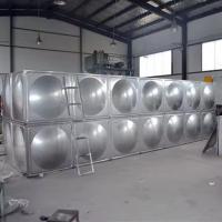 China 32m3 Steel Bolted Rainwater Panel Elevated Water Tank 304 Stainless Steel Modular for sale