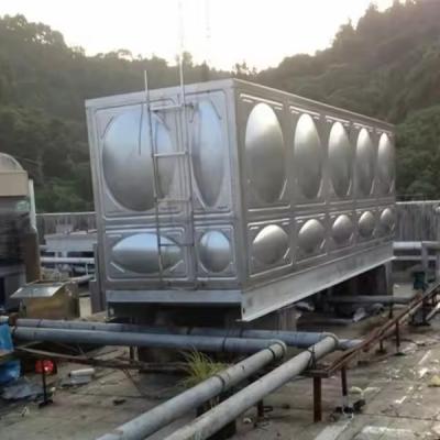China Hot Pressed Stainless Steel Sectional Water Tank 304 1.0mm 3.0mm Drinking Water Storage for sale