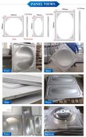 China 50000 Litre Sectional Stainless Steel Potable Water Storage Tank 304 Food Grade Rectangular 1.0mm for sale