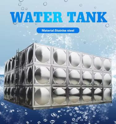 China 15m3 Stainless Steel Sectional Water Tank 15000L SS304 Square Panel Storage Tank 3x2.5x2m for sale
