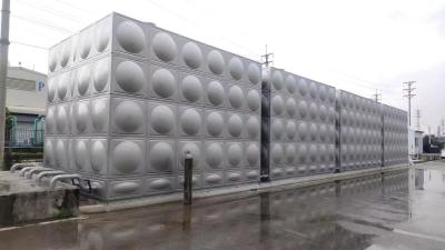 China 304 Stainless Steel Water Storage Tank 1.0mm Panel Custom Volume for Residential and Industrial Use for sale