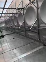 China Food Grade Stainless Steel Water Storage Tank 304 Hot Pressed Panel Sectional Welded 1.0mm for sale