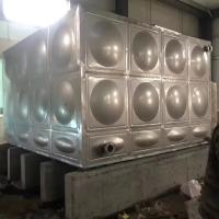 China Food Grade Stainless Steel Water Storage Tank 304 Hot Pressed Panel Welded Sectional 1.0mm for sale